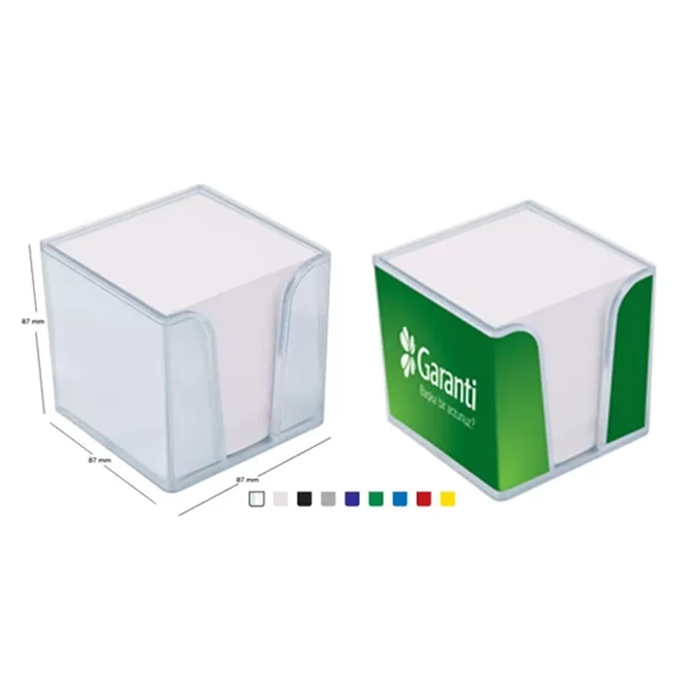 Plastic Cube Memo Holder | Promotional Desk Accessory